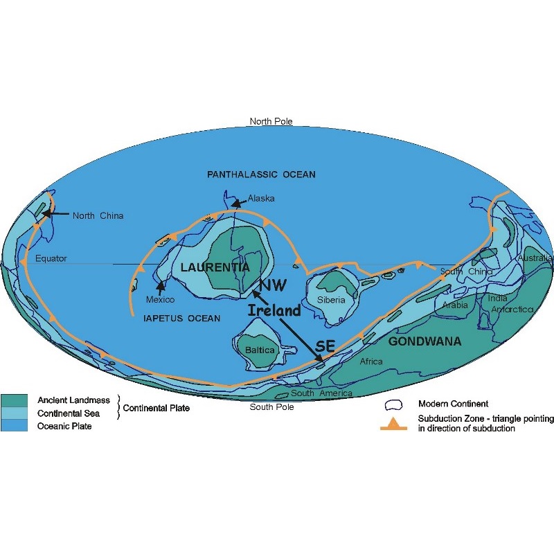 Ireland through geological time